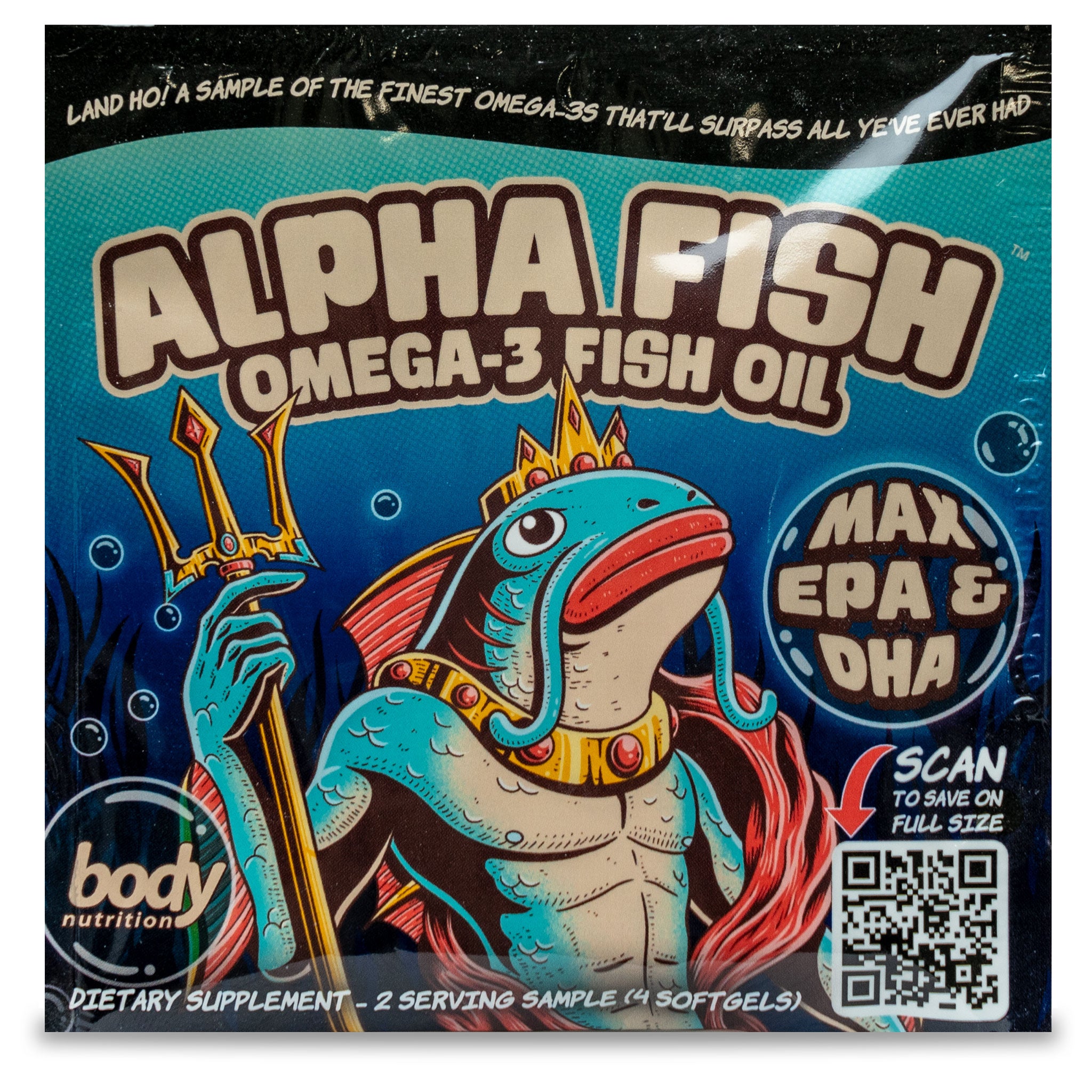 AlphaFish Omega-3 Fish Oil Capsules - Body Nutrition